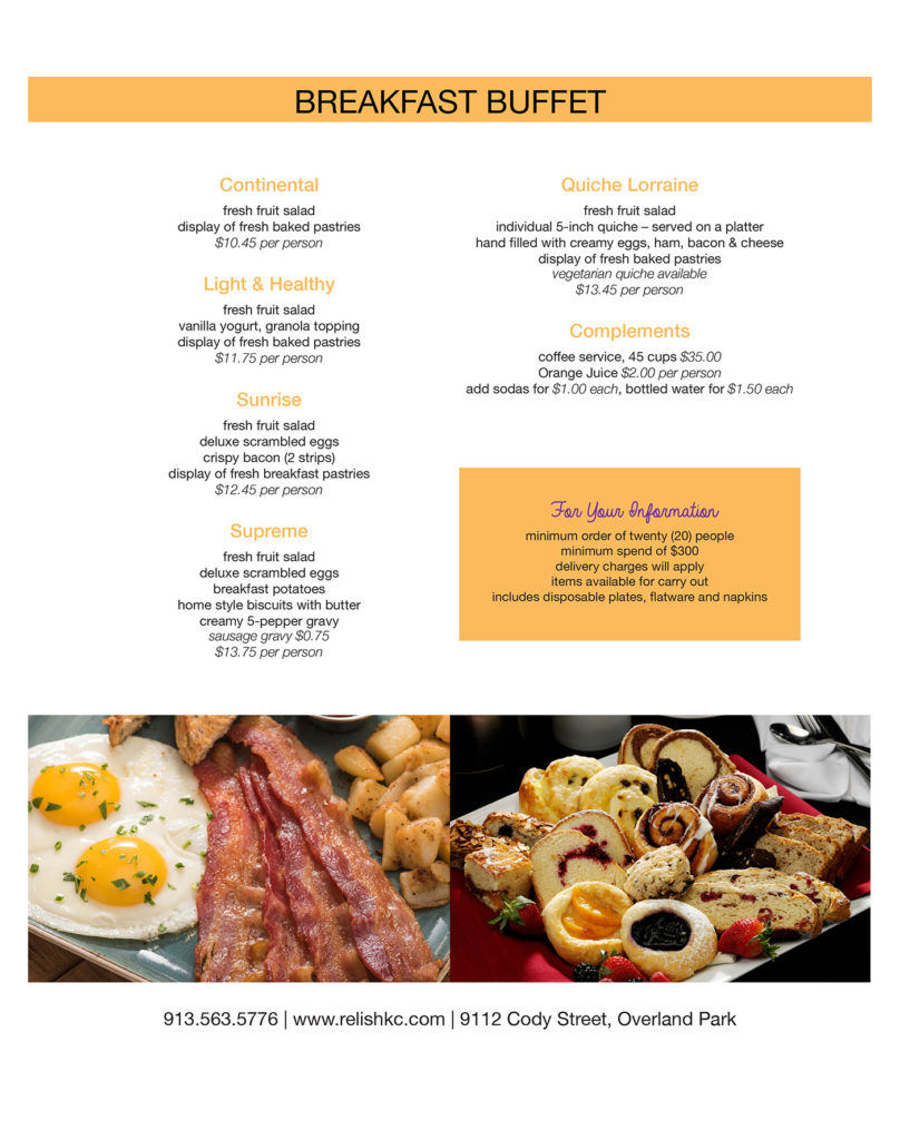 Breakfast Menu